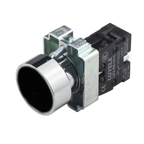 Latching Black Push Button Switch - automatic switches